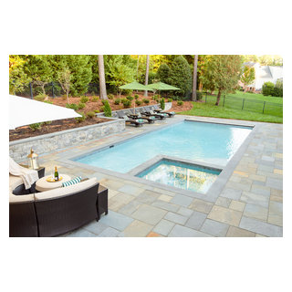 A Traditional "Master's" Inspired Poolscape - Traditional - Swimming ...