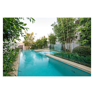 Albert Park Infinity Lap Pool and Spa - Contemporary - Pool - Melbourne ...