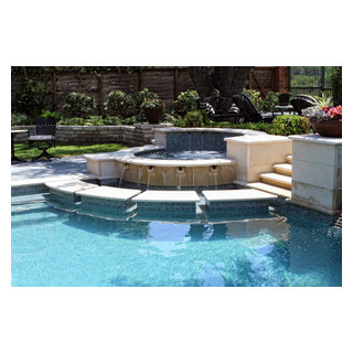 All Glass Tile Pool in San Antonio - Traditional - Pool - Austin - by ...