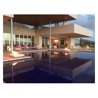 All Glass Tile Royal Blue Pool - Pool - Hawaii - by Lightstreams Glass ...