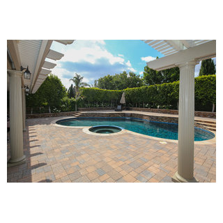 Angelus Slate Stone Pool Deck - Pool - Los Angeles - by Picture Build ...