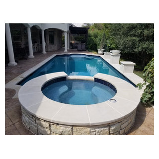 Aqua White 3 Micro Pebble with Glass Beads - Clásico - Piscina - Dallas ...