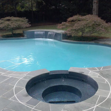 Cool Blue Pebble Sheen Ideas - Photos & Ideas | Houzz