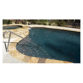 Atlanta Metro Custom Pool Renovations - Midnight Blue PebbleTec ...