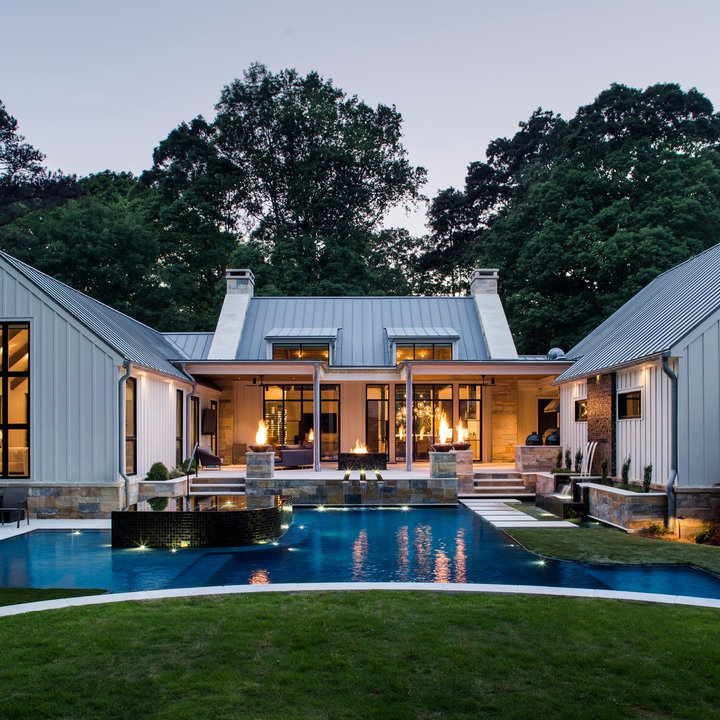 75 Farmhouse Pool Ideas You'll Love - September, 2024 | Houzz