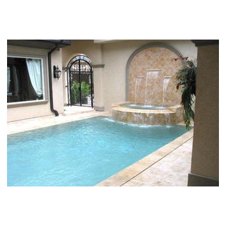 Authentic Durango Ancient Sol™ Fountain Pool and Patio - Mediterranean ...