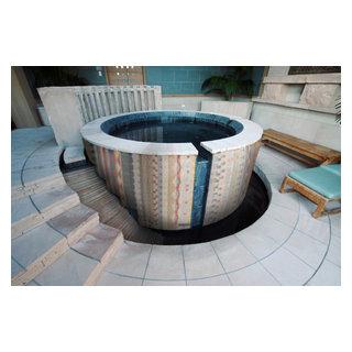 Aztec Hot Tub - Contemporary - Pool - by Artaic - Innovative Mosaic | Houzz