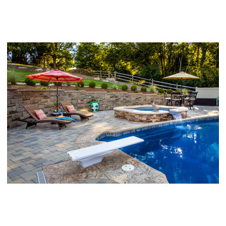 Back Yard Transformation in Covedale - Transitional - Pool - Cincinnati ...
