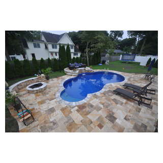 Backyard Designed And Installed By Gappsi Saint James NY With Scabos ...