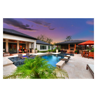 Backyard Oasis, Katy, Texas - Modern - Pool - Houston - by Sunset Pools ...