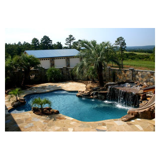 Backyard Paradise - Modern - Pool - Other - by BURTON POOLS & SPAS | Houzz