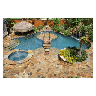 Backyard Paradise - Tropical - Pool - Dallas - by El Dorado Pools | Houzz