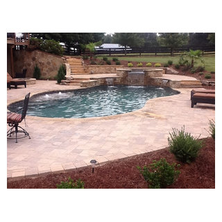 Bains Pool - Rustic - Pool - Atlanta - by Catalina Pools and Design | Houzz