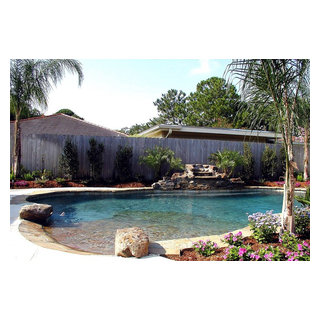 Beach Entrance Pool - Tropical - Pool - New Orleans - by Artscape Land ...