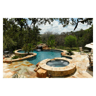 Beach Entry Pools - Beach Style - Pool - Austin - by Keith Zars Pools ...