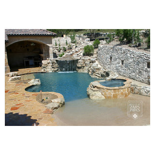 Beach Entry Pools - Beach Style - Pool - Austin - by Keith Zars Pools ...