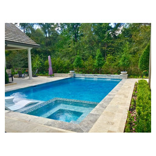 Beautiful Carlton Woods Pool - Transitional - Pool - Houston - by ...