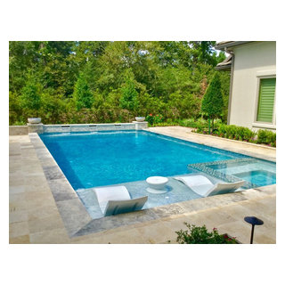 Beautiful Carlton Woods Pool - Transitional - Pool - Houston - by ...