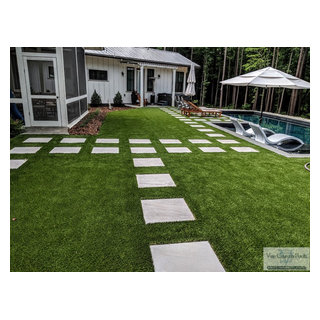 beautiful custom Lap pool Retreat - Contemporary - Pool - Raleigh - by ...