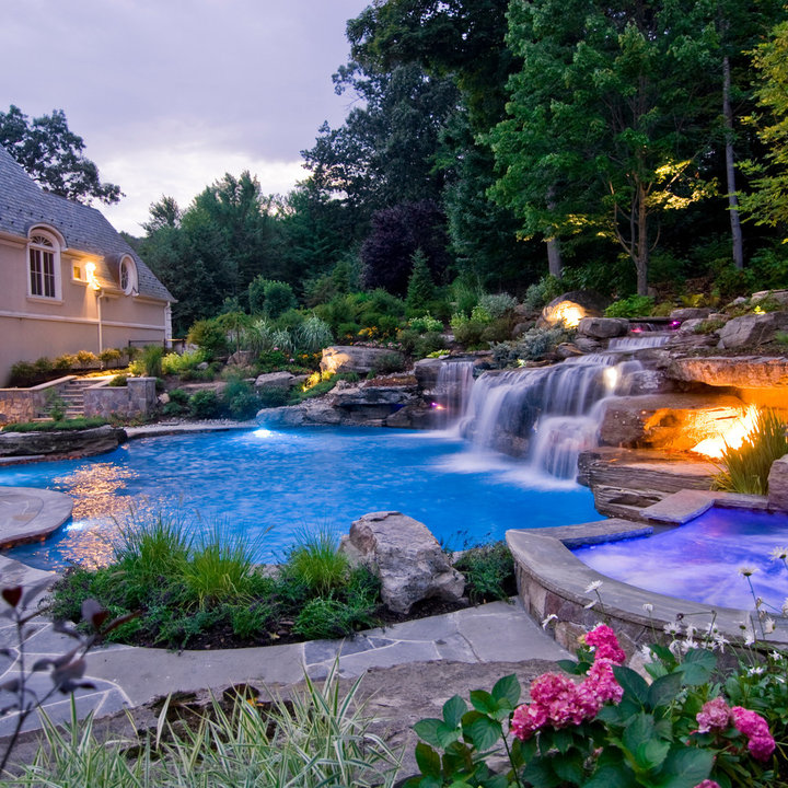 Swimming Pool Waterfall - Photos & Ideas | Houzz