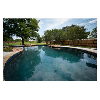 Black Onyx Pebble Sheen - Tropical - Pool - Dallas - by Allison ...