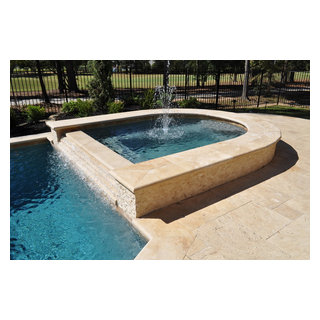 Blackwell-Blue Granite Pebble Sheen - Pool - Houston - by Supreme Pools ...