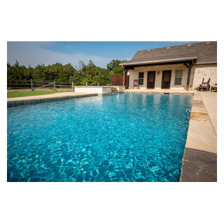 Blue Granite Pebble Sheen 2 - Farmhouse - Pool - Dallas - by Allison ...