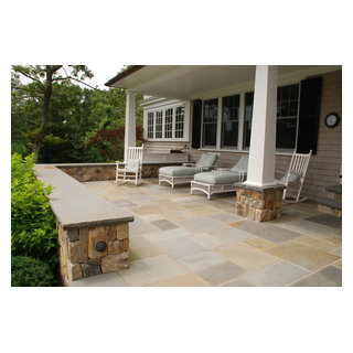 Blue Stone Pool Patio and Porch - Contemporary - Swimming Pool & Hot ...