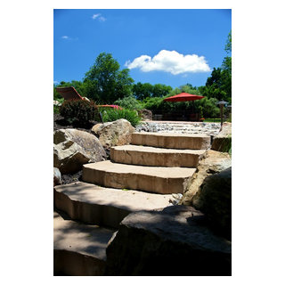 Boulder Waterfall Pool - Rustic - Pool - New York - by Blue Haven Pools ...