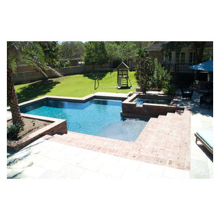 Brick Coping - Traditional - Pool - New Orleans - by Russell Pool ...