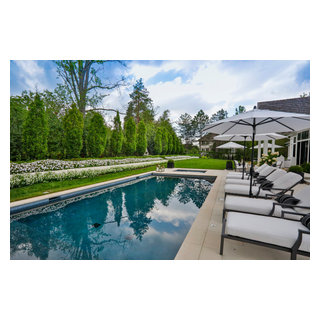 Burr Ridge Swimming Pool and Hot Tub Project - Traditional - Pool ...