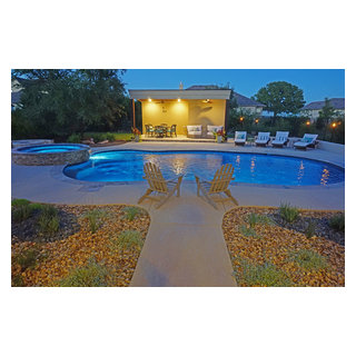 Cabana, Pool, and Spa - Classique - Piscine - Austin - par Reliant ...