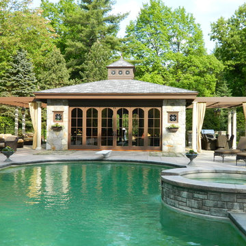 Small Pool Cabana - Photos & Ideas | Houzz