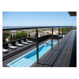 Cable Rails Installation - Contemporary - Swimming Pool & Hot Tub ...