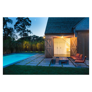 Cape Cod Barn, Pool, Patio and Landscape Design | Orleans, MA - Casa de ...