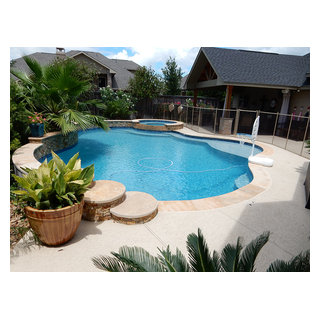 Caribbean Coast Primera Stone - Modern - Pool - Houston - by Pools Plus ...