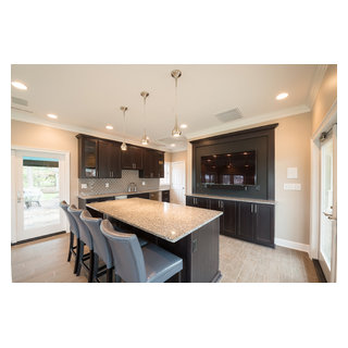 Carmel, IN Functional Pool House Update - Contemporary - Pool ...