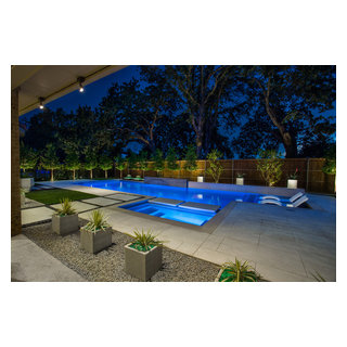 Cascade Springs Modern Pool - Contemporary - Pool - Dallas - by Vernon ...