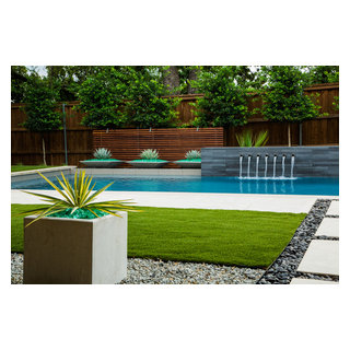 Cascade Springs Modern Pool - Contemporary - Pool - Dallas - by Vernon ...
