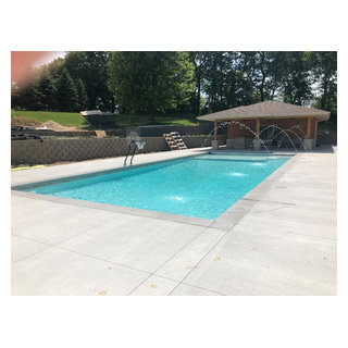 Cedar Rapids, IA - Contemporary - New Concrete Swimming Pool ...