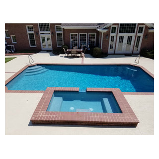 Classic Suburban Backyard Setting - Traditional - Pool - Atlanta - by ...