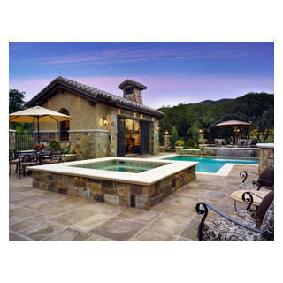 Colorado Tuscan House and Pool - Mediterranean - Pool - Denver - by ...