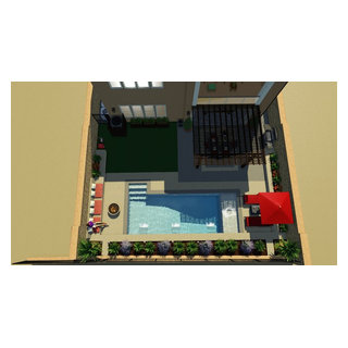 Complete Outdoor Fun Transformation | Lap Pool & Fire Pit - Modern ...