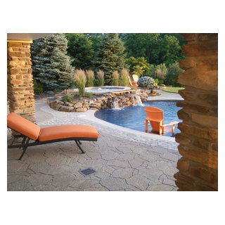 Contemporary Backyard with Pool - Contemporary - Pool - Cleveland - by ...