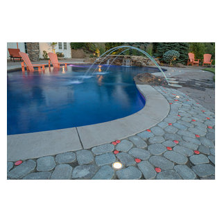 Contemporary Backyard with Pool - Contemporary - Pool - Cleveland - by ...