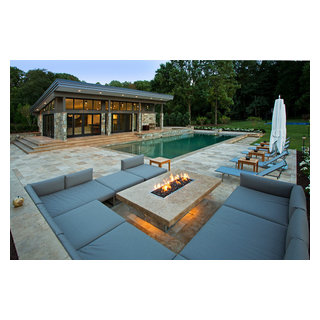 Contemporary Suburban Pool house - Modern - Pools - Washington, D.C ...