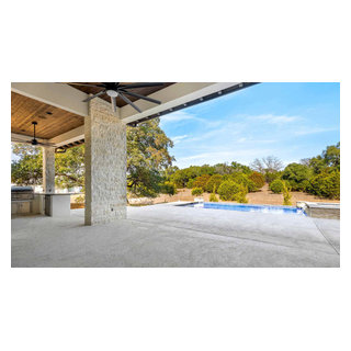 Cordillera Ranch Pool and Spa - Traditional - Swimming Pool & Hot Tub ...
