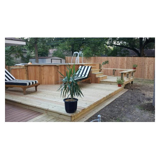 Cornelius Above Ground Pools - Traditional - Deck - Houston - by Cryer ...