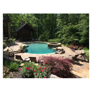 Cornell Pool - Rustic - Pool - Atlanta - by Long Cane Group, Inc. | Houzz