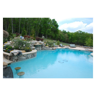 Country Pool with Underwater Seating - Modern - Pool - DC Metro - by ...